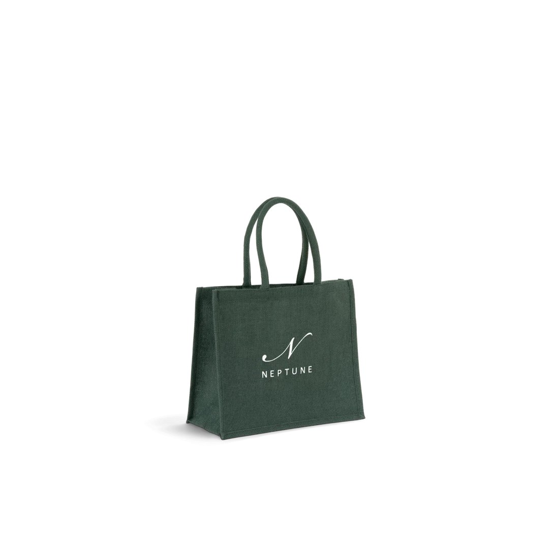 Neptune Small Jute Bag, Constable Green