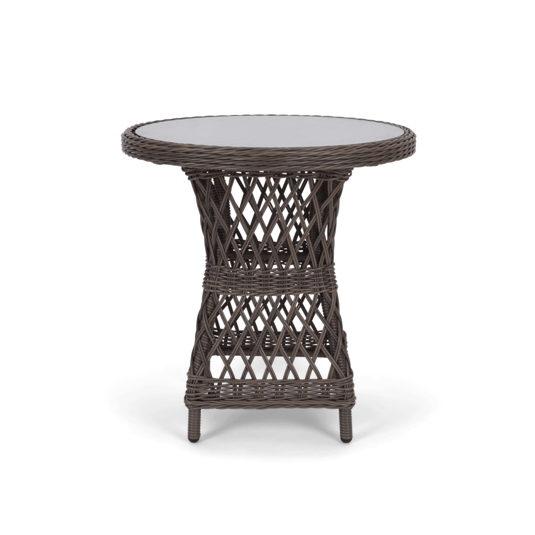 Boscombe Round Metal Bistro Table with Granite Top – Neptune