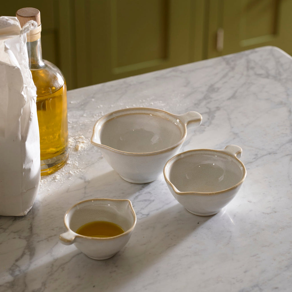 Bramley Stoneware Pouring Cups, White – Neptune