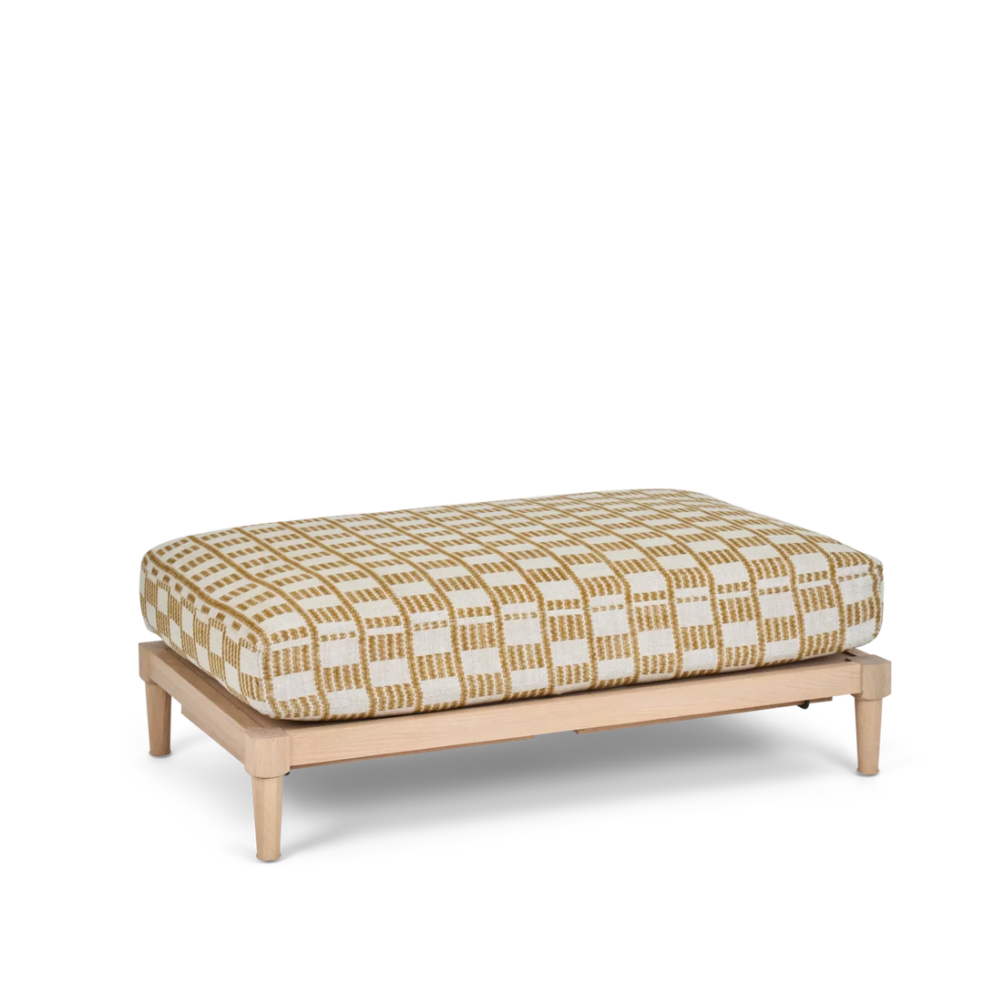Ophelia Small Footstool, Saffron Cove – Neptune