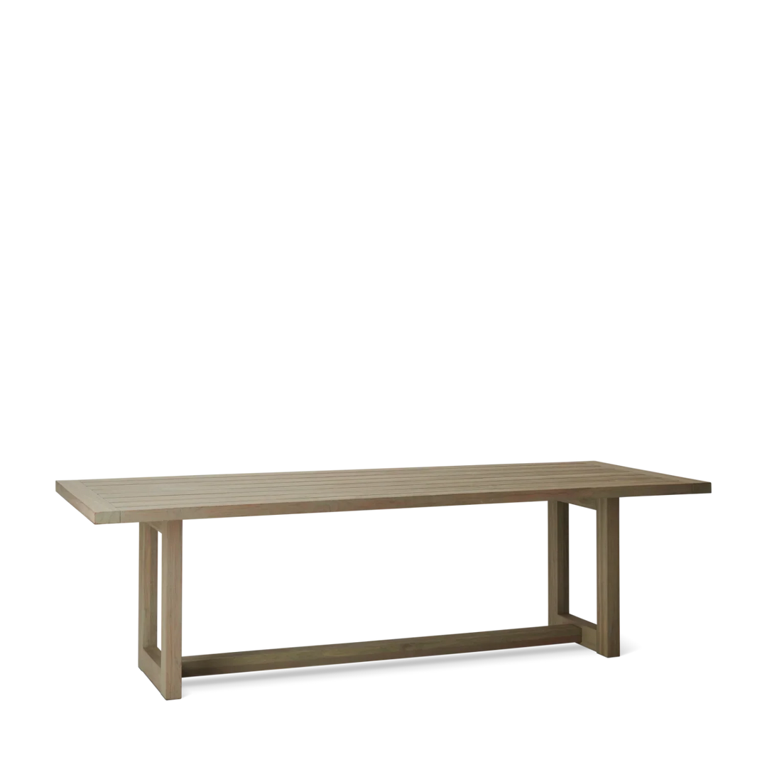 Pembrey 8 Seater Teak Garden Dining Table Set with Longmeadow Dining C ...
