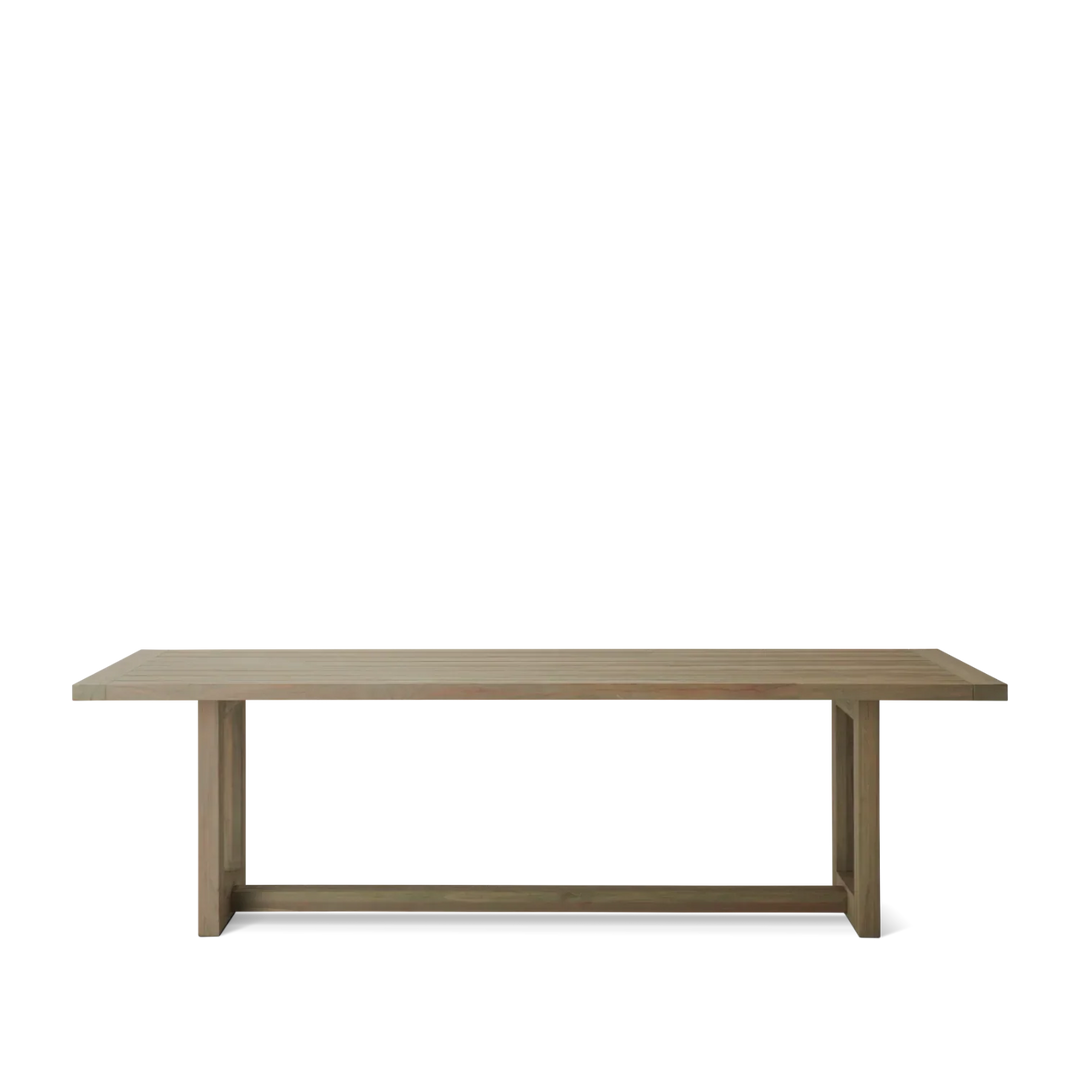 Pembrey 8 Seater Teak Garden Dining Table Set with Longmeadow Dining C ...