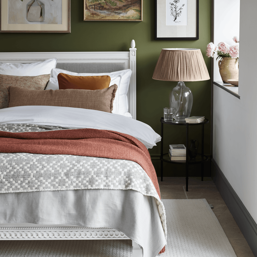 Larsson Double Bed, Painted – Neptune