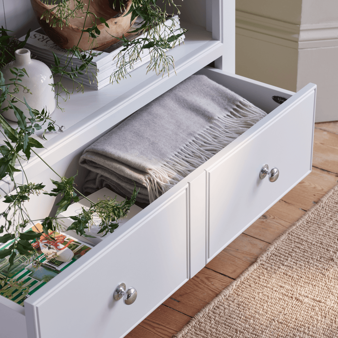 Henley Low Oak Bookcase – Neptune
