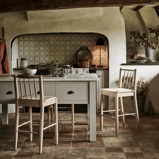 Solid Oak Bar Stools | Kitchen Stools | Neptune